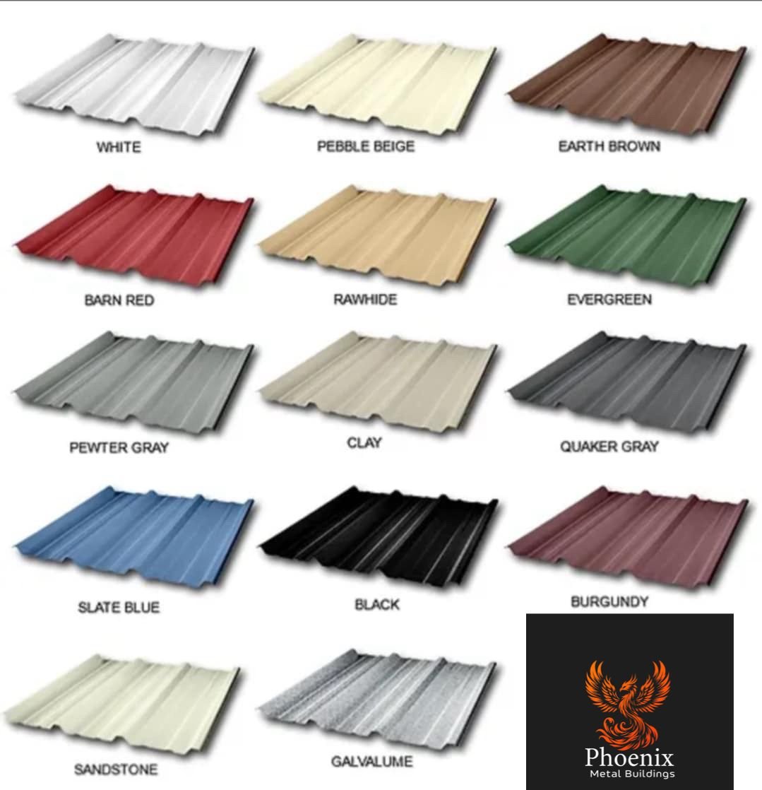 Color Chart – Phoenix Metal Building